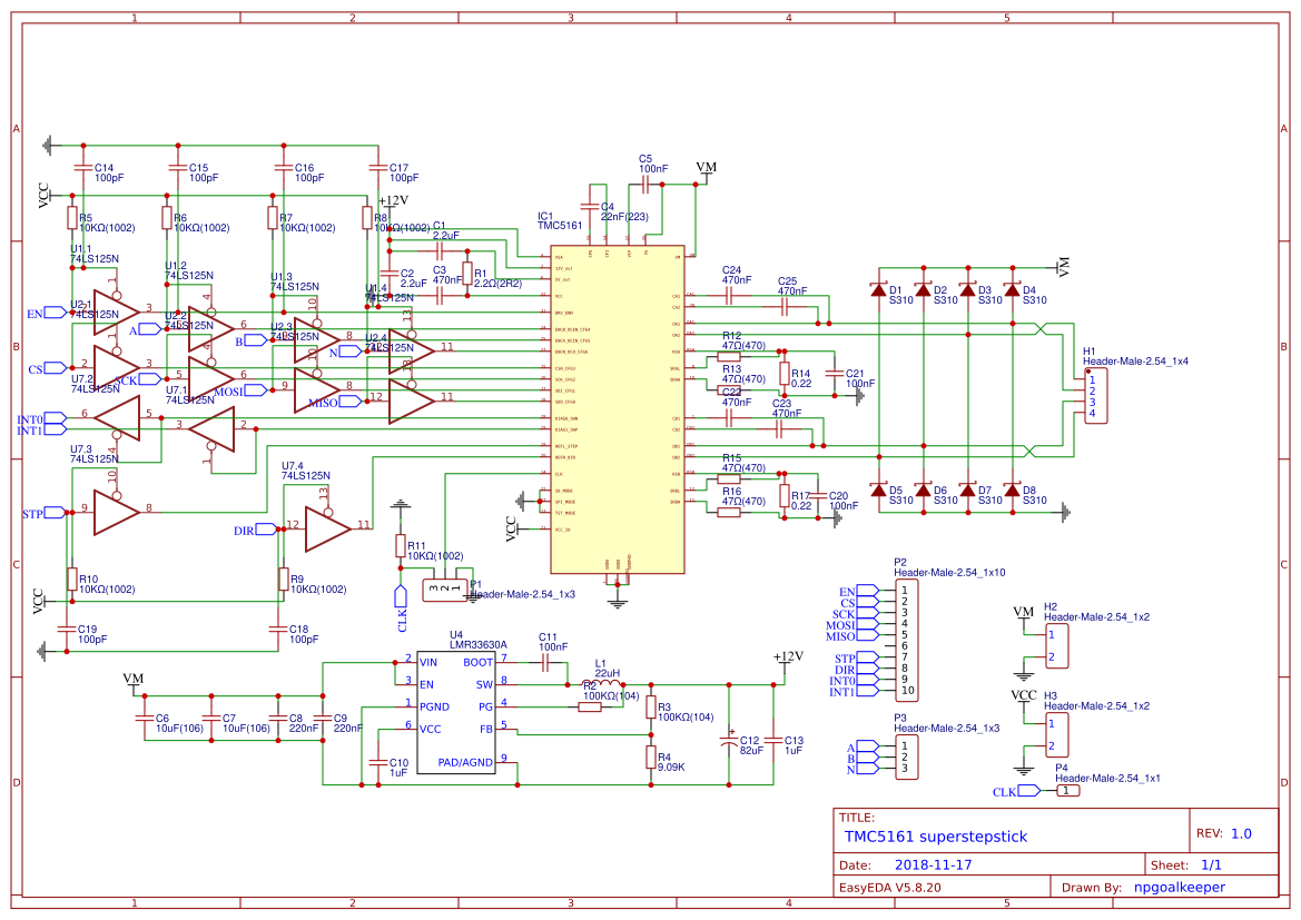 TMC5161 breakout - Platform for creating and sharing projects - OSHWLab
