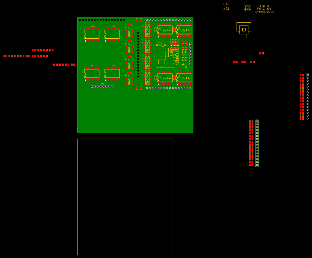 Homemade CPU AU - EasyEDA open source hardware lab