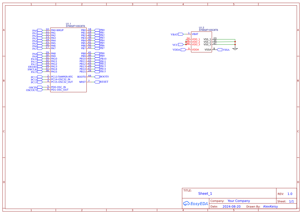 Stm32f1xx Stm32f4xx V5 0b Single Layer Template Project Minimal Board Also For Stm32f103cbt6