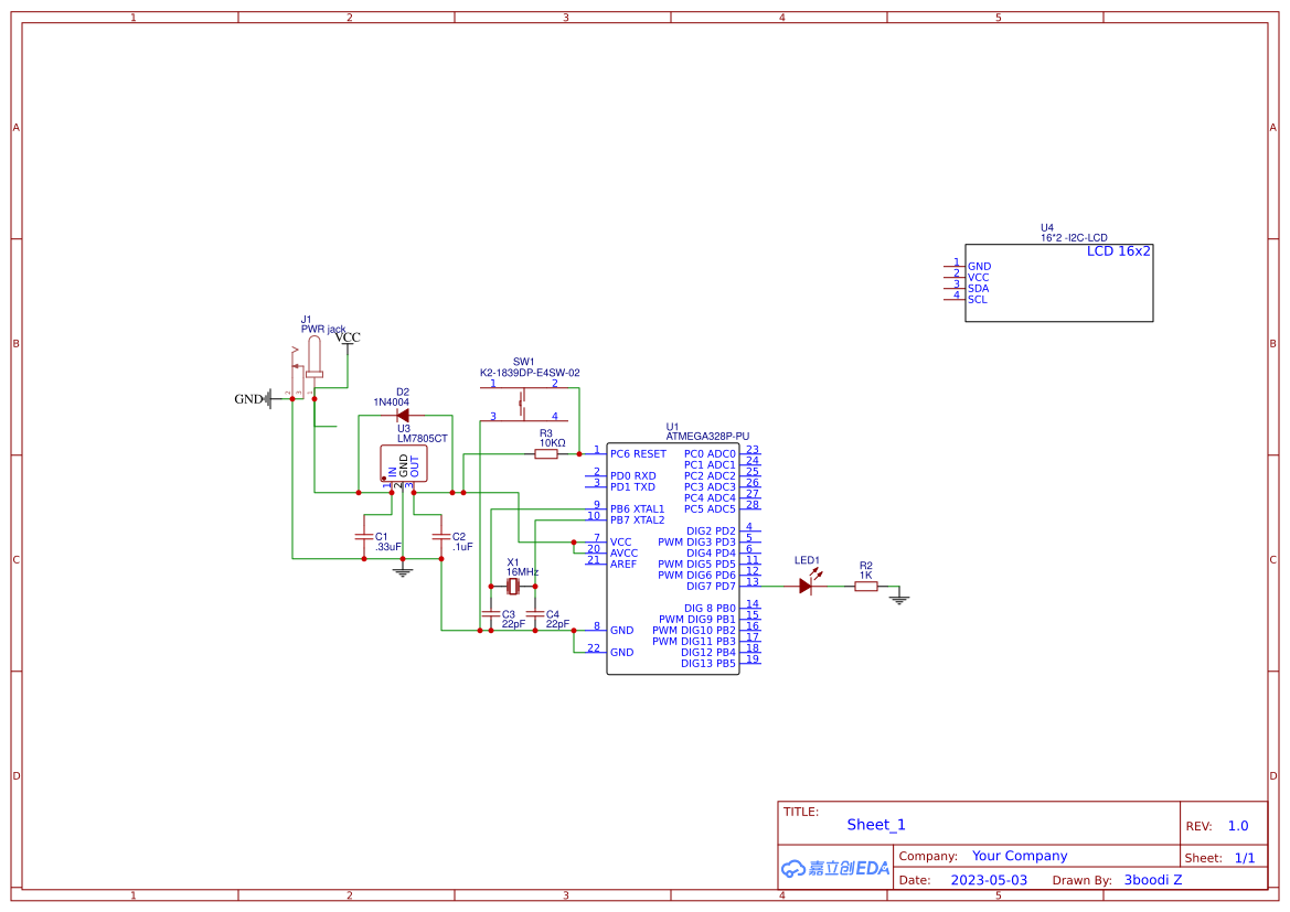 bi directional counter with lamp 220v - EasyEDA open source hardware lab