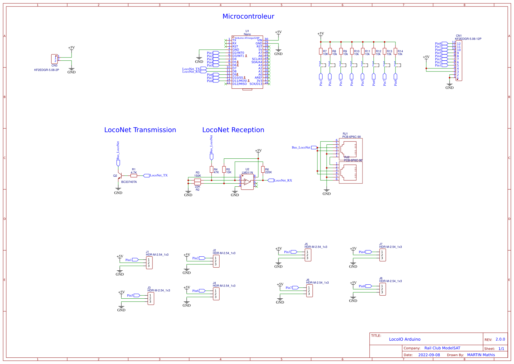 LocoIO avec Arduino - OSHWLab