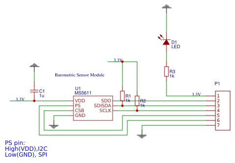 MS5611 Barometric Pressure Sensor - OSHWLab