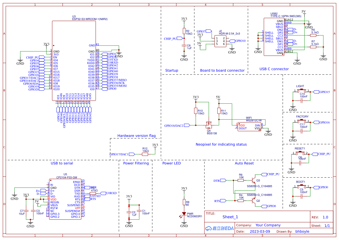 ESP32 Light Switch - EasyEDA open source hardware lab