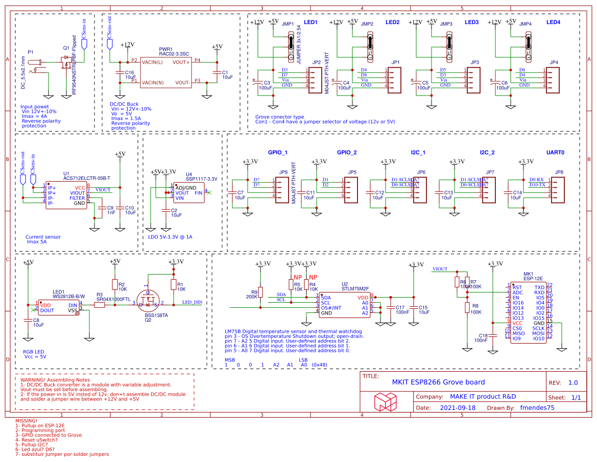 MKIT ESP neopixel controller - OSHWLab