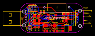 USB Volt and Ammeter with "91Oled - EasyEDA open source hardware lab