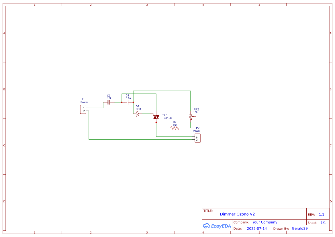 Dimmer control - EasyEDA open source hardware lab
