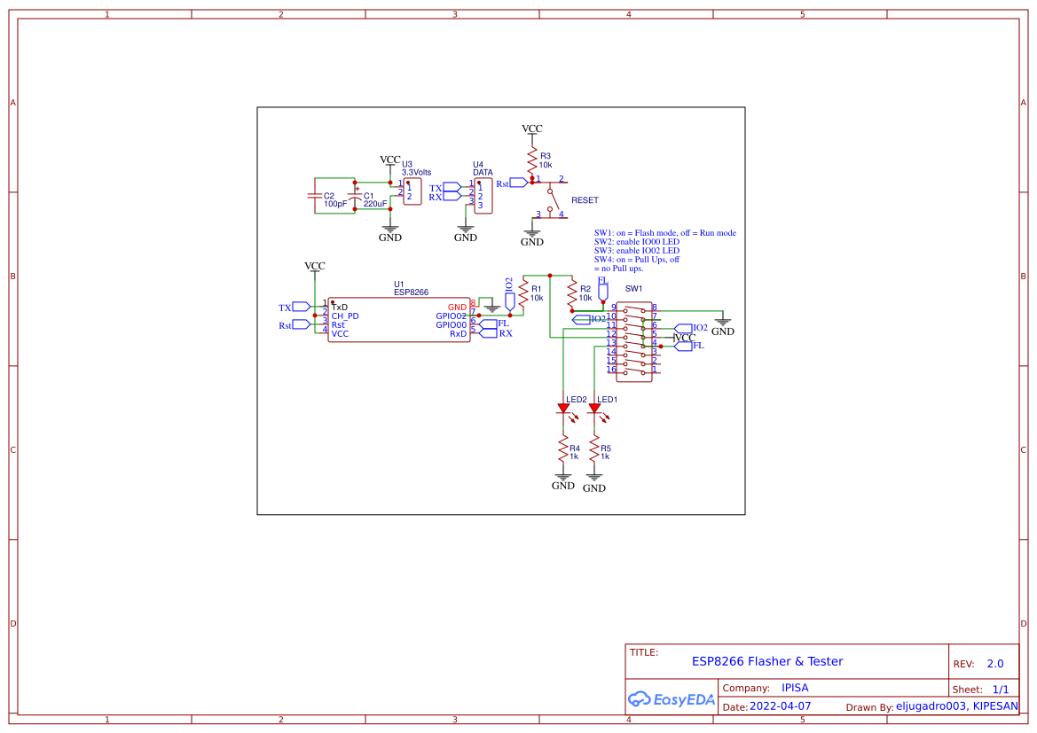 Esp8266 Programmer Board Oshwlab