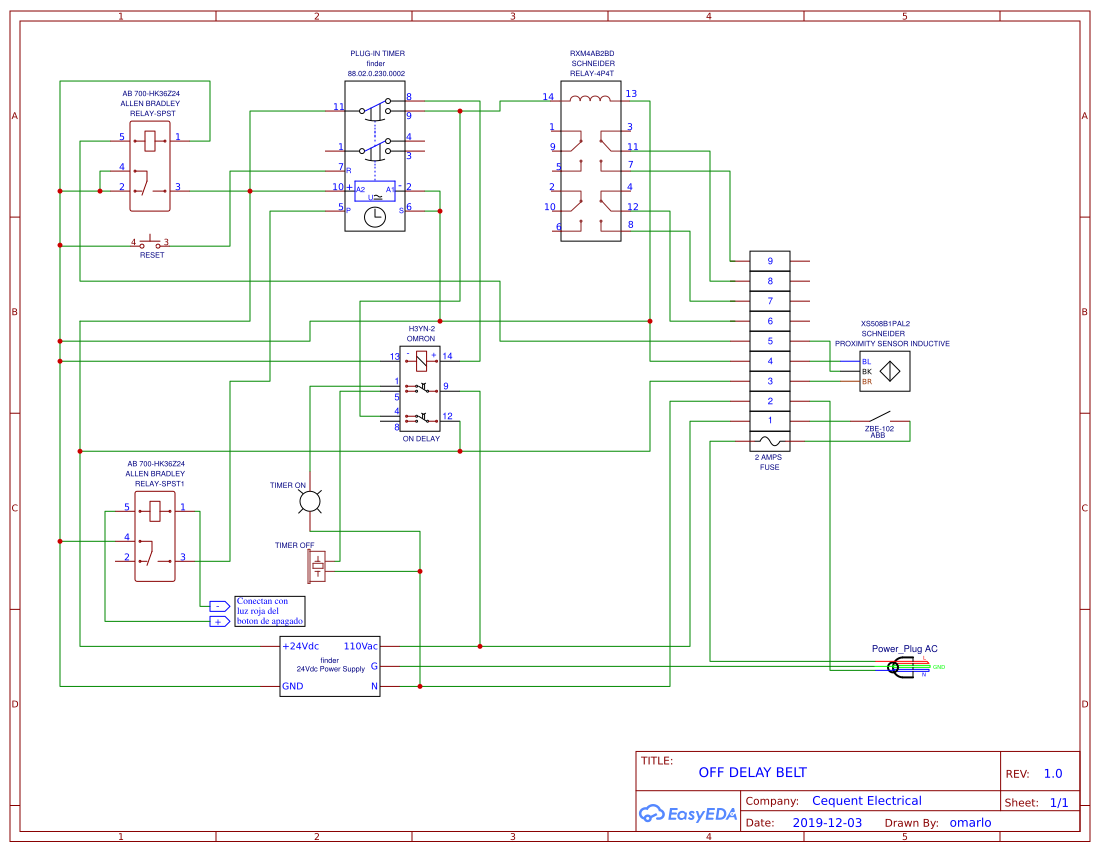 OFF DELAY BELT - EasyEDA open source hardware lab