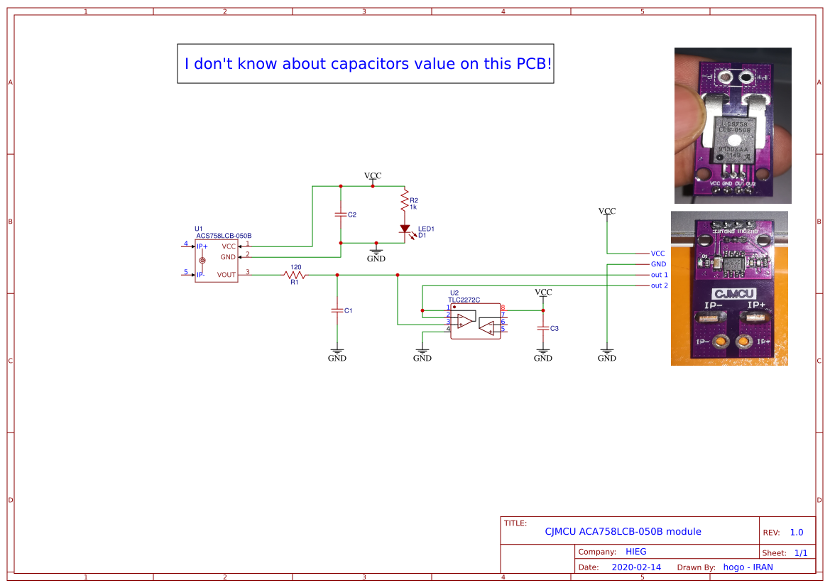 CJMCU ACS758LCB-050B 50A current measure module - OSHWLab