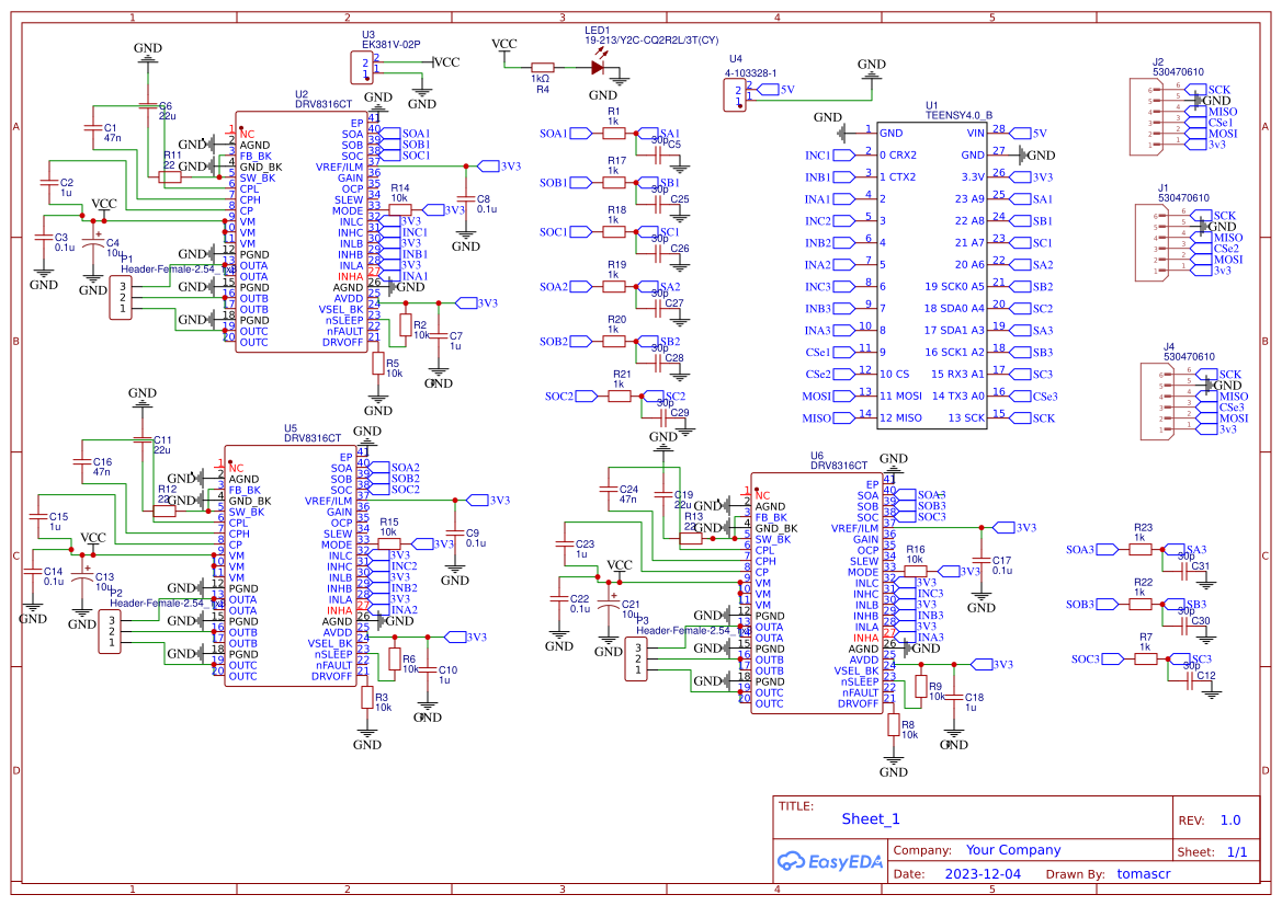 SimpleFOC_notmini v2 - OSHWLab