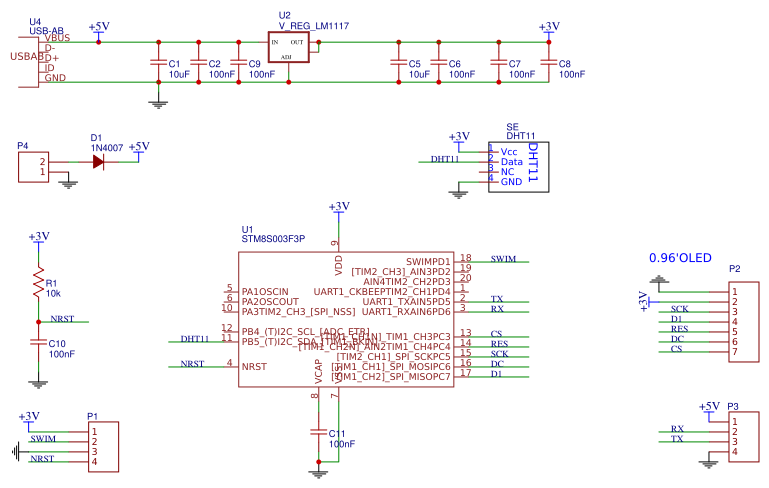 Open source air quality detector by HarLn - OSHWLab