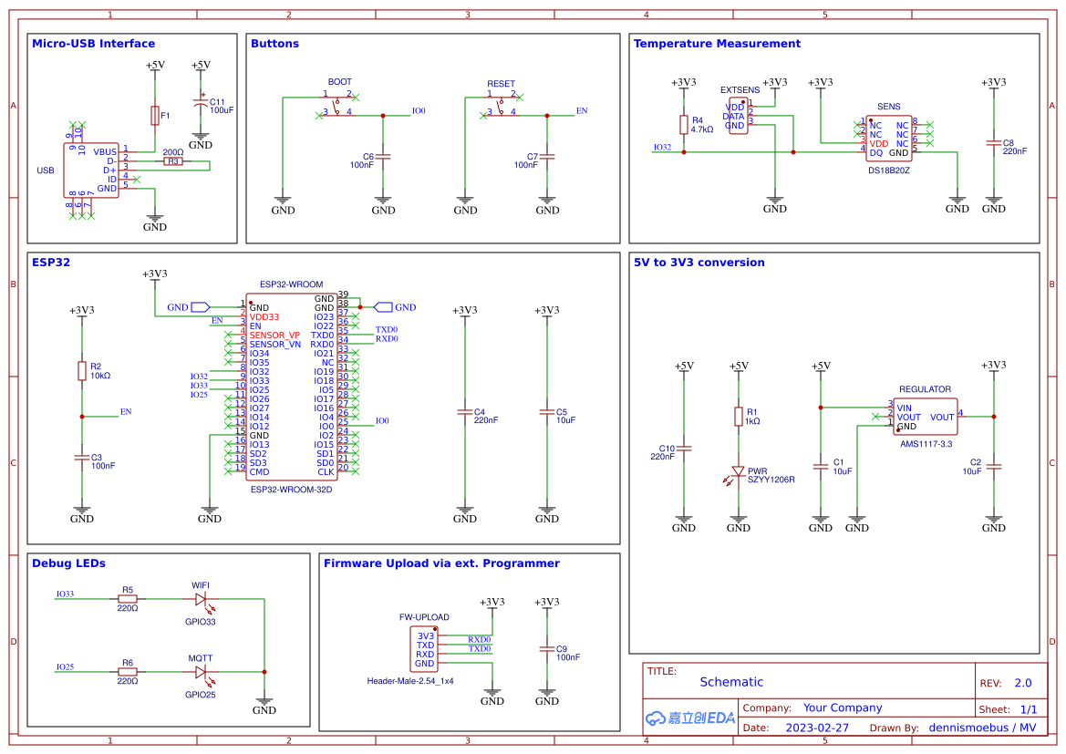 Temperature Module v2.0 (external programmer) - OSHWLab