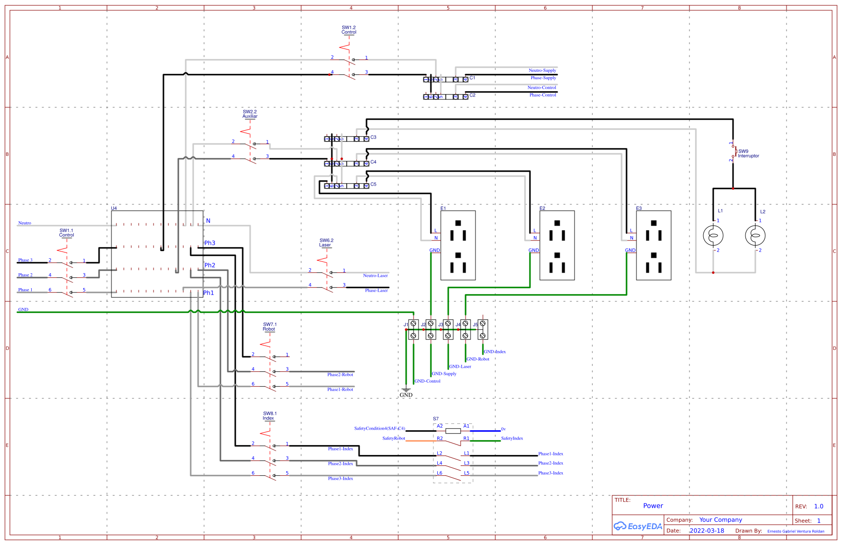 Tablero Electrico - EasyEDA open source hardware lab