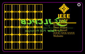 IEEE UCF PCB Business Card - EasyEDA open source hardware lab