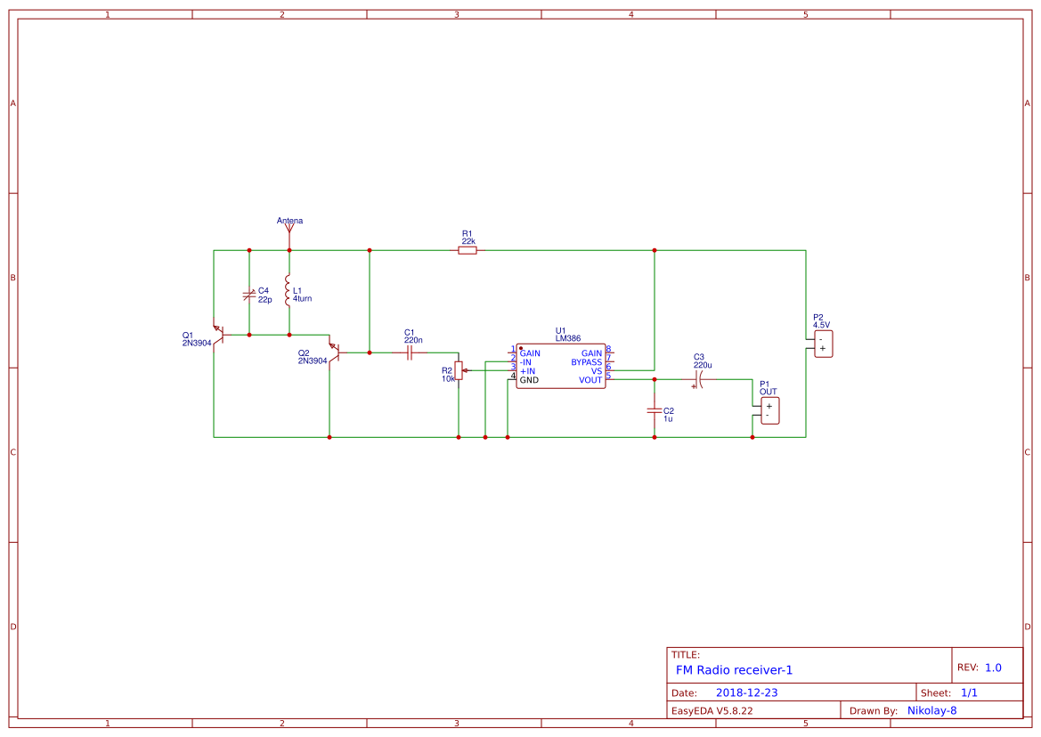 FM Radio receiver-1 - EasyEDA open source hardware lab