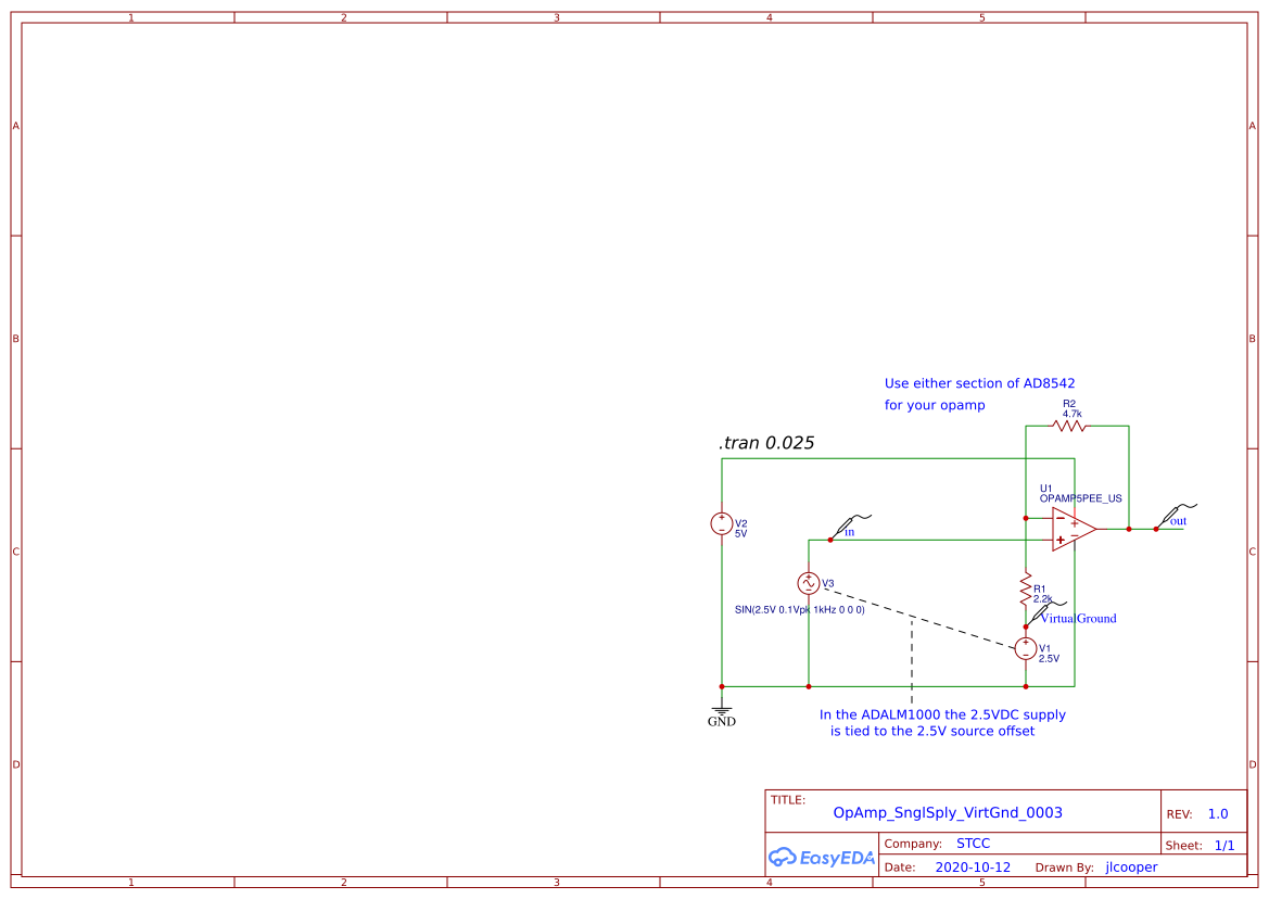 OpAmp_SnglSply_VirtGnd_0003 - Platform for creating and sharing projects - OSHWLab