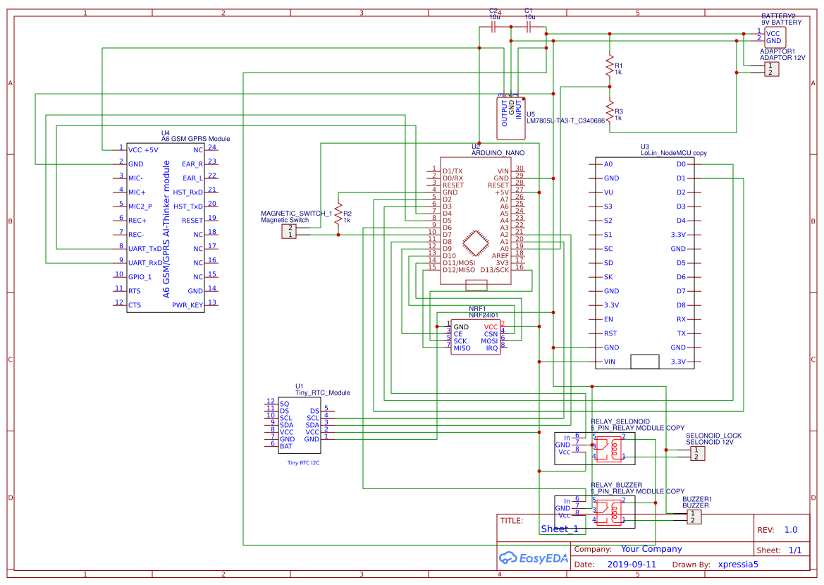 SecuriThings - In Door - EasyEDA open source hardware lab