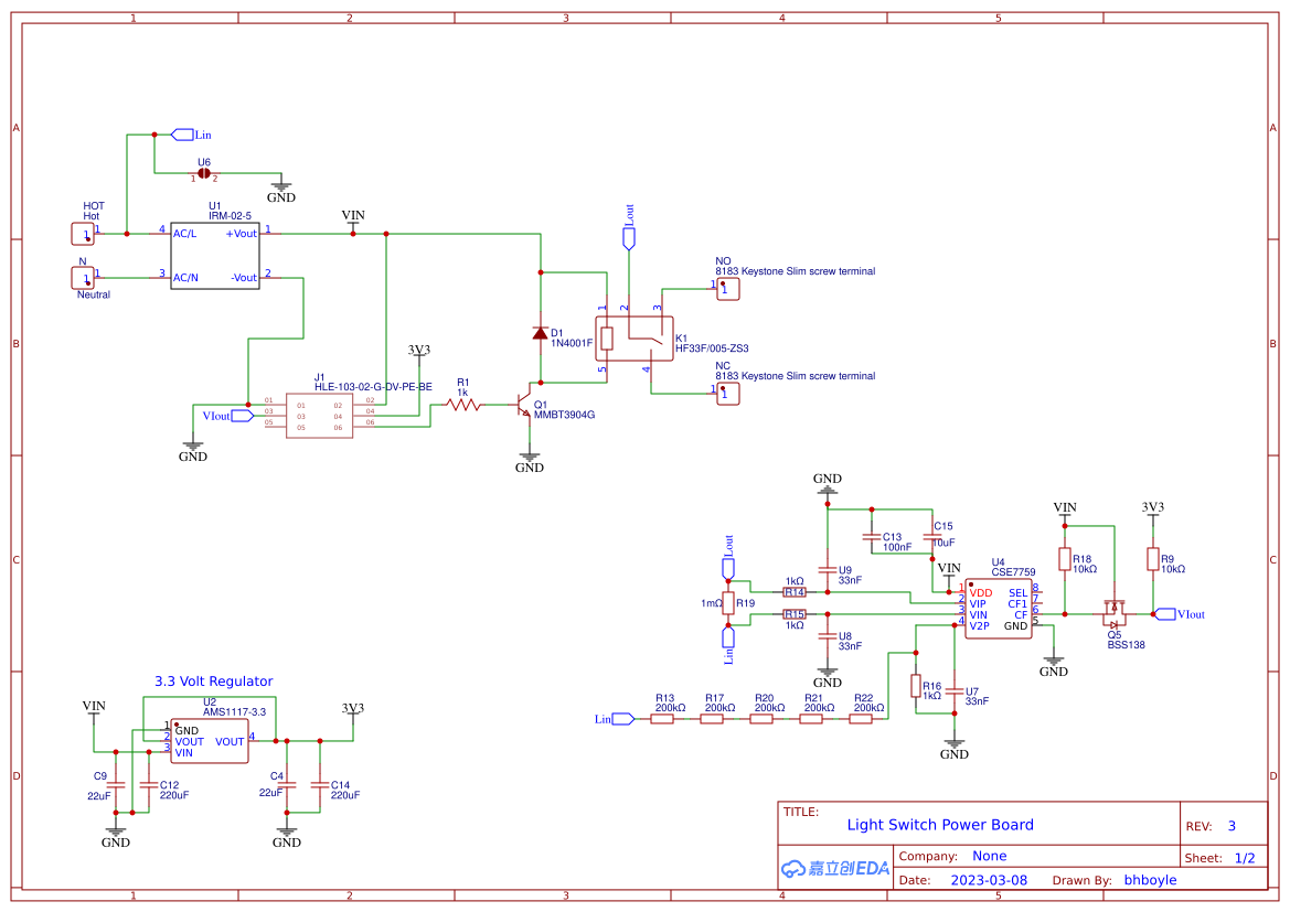 ESP32 Light Switch - EasyEDA open source hardware lab