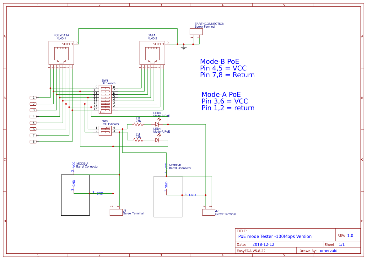 PoE Voltage &Type tester(Done)-Fabricated - OSHWLab