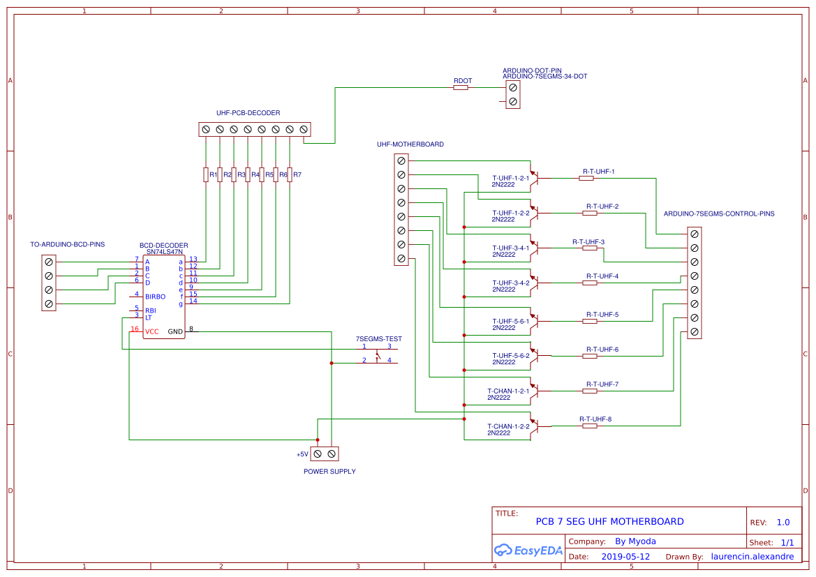 F4TOSERIAL-7SEGMENT-BCD-DECODER - OSHWLab