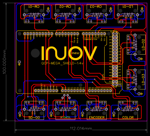 Arduino Mega Shield - sensor QCP - EasyEDA open source hardware lab