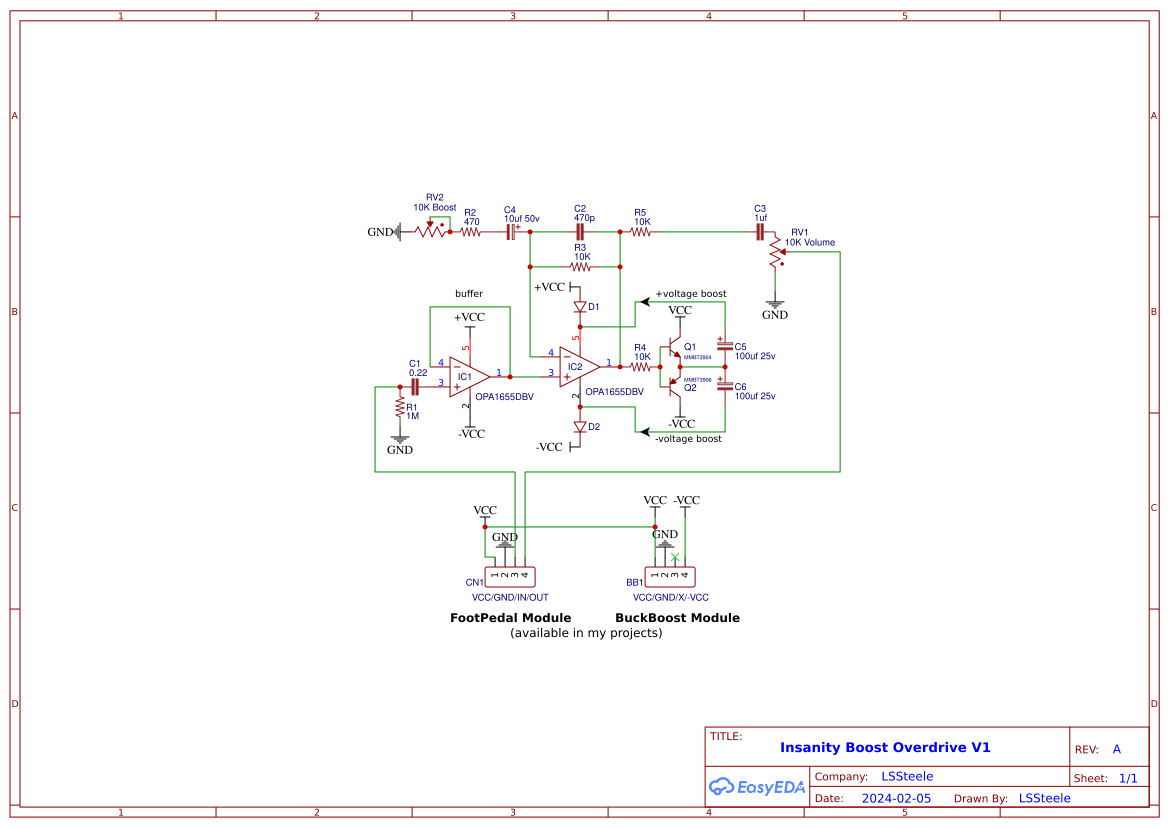 Insanity Boost Overdrive - OSHWLab