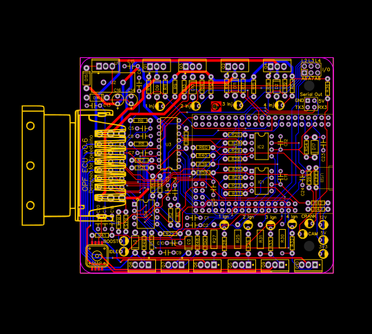 Speeduino Mini PRO 24 way connector - EasyEDA open source hardware lab