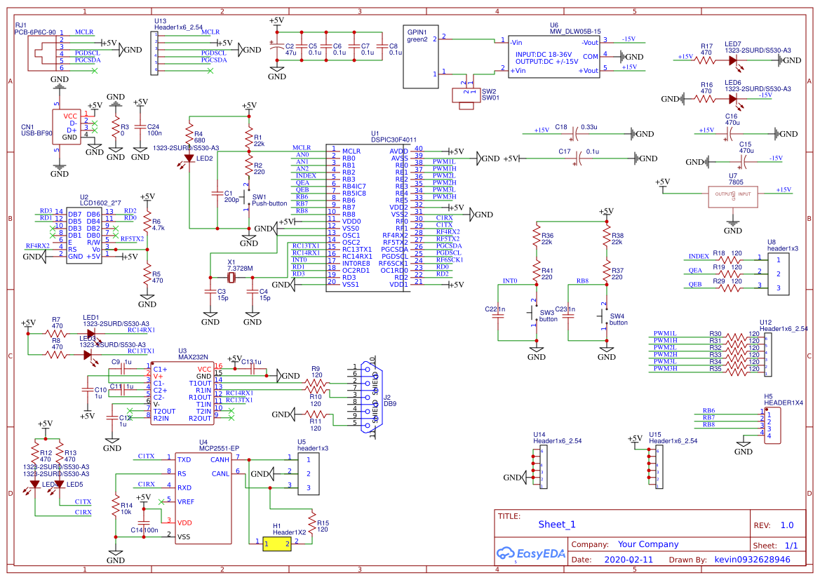 control board - EasyEDA open source hardware lab