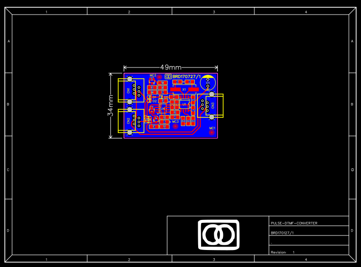 Pulse to DTMF Converter - EasyEDA open source hardware lab