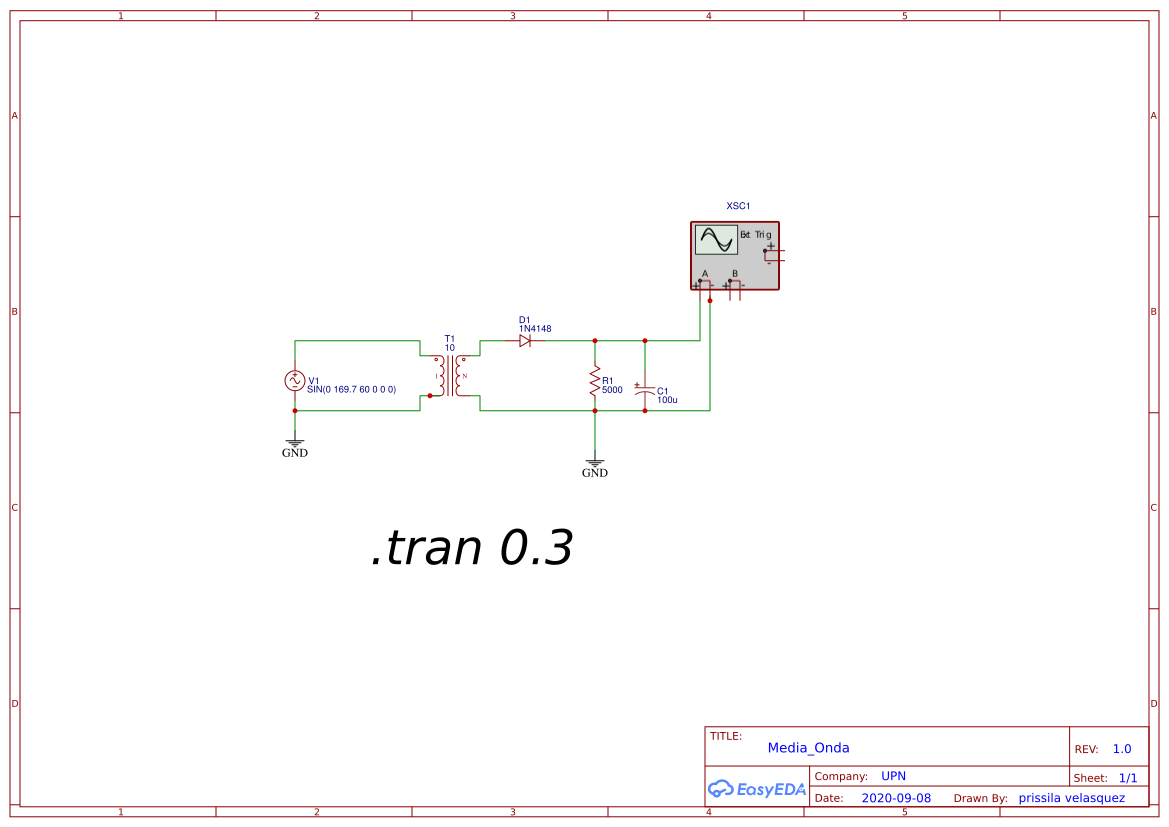 Ejercicio Media onda - OSHWLab