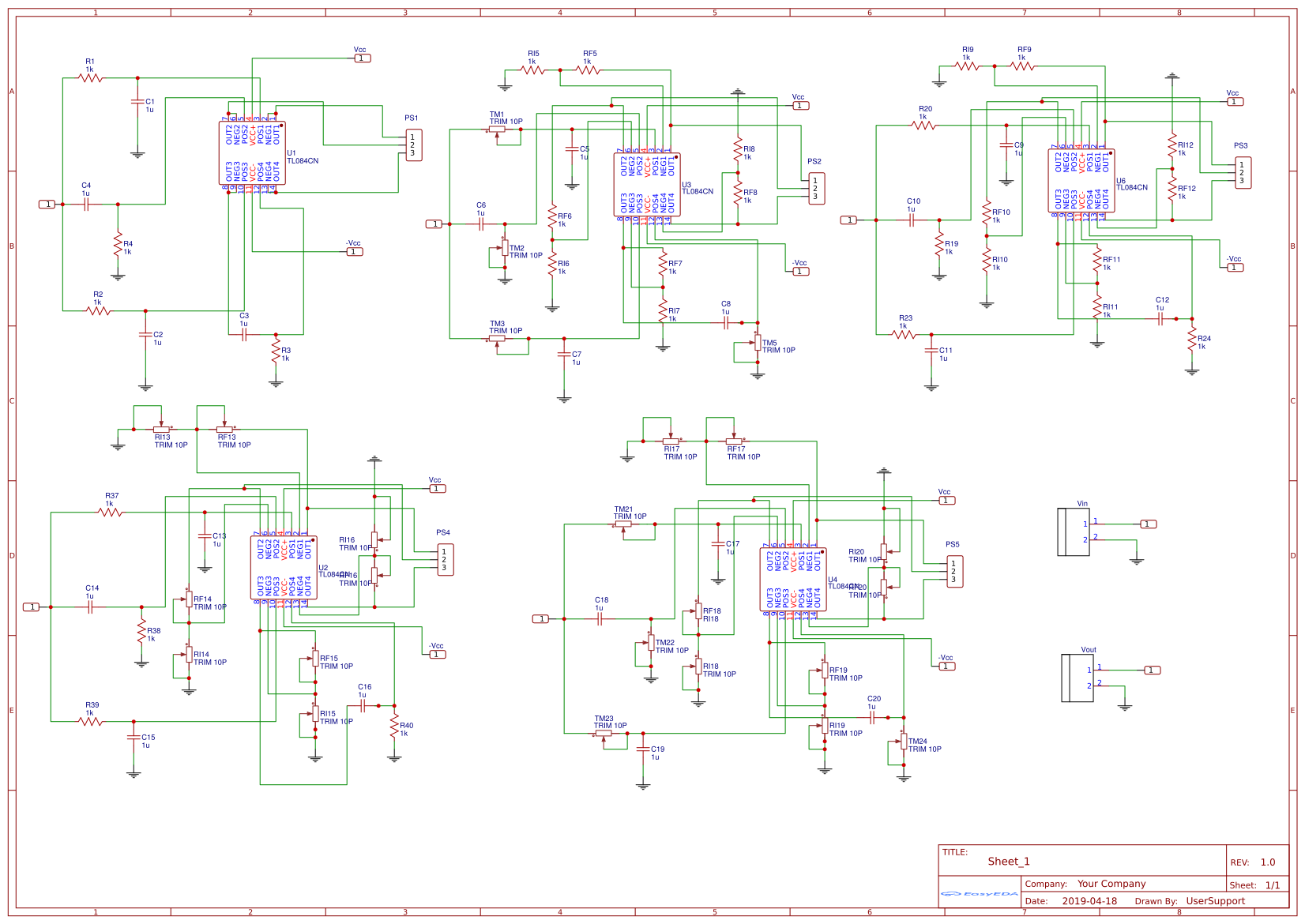 Crossover de 3 vias - EasyEDA open source hardware lab