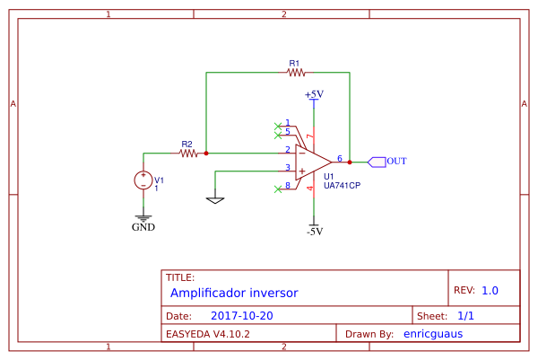 Amplificador inversor - OSHWLab
