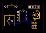555 Astable PCB - EasyEDA open source hardware lab