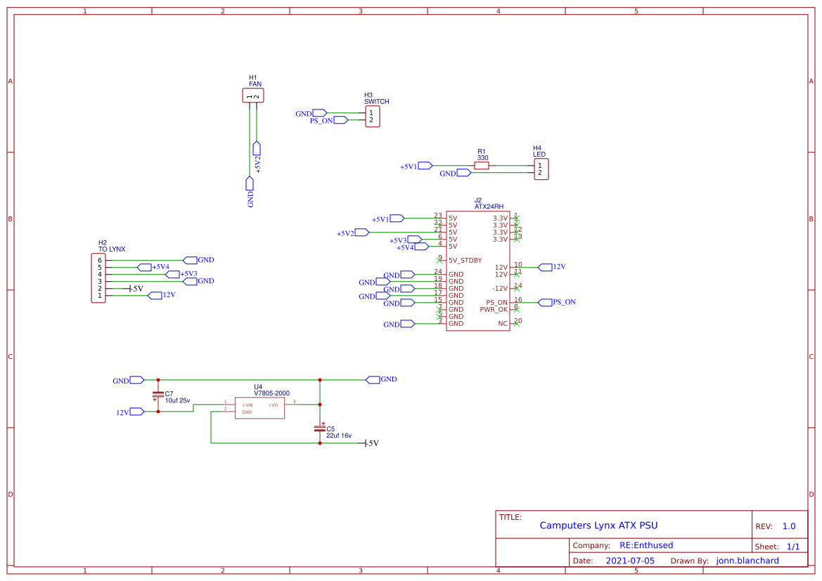 Camputers Lynx PSU from ATX - EasyEDA open source hardware lab