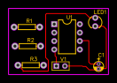 first 555 circuit - EasyEDA open source hardware lab