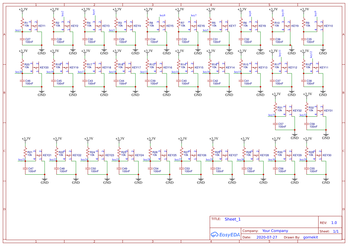 MidiController_v2.0 - EasyEDA open source hardware lab