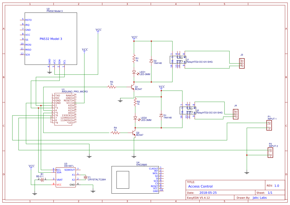 Access Control 1.0 - OSHWLab
