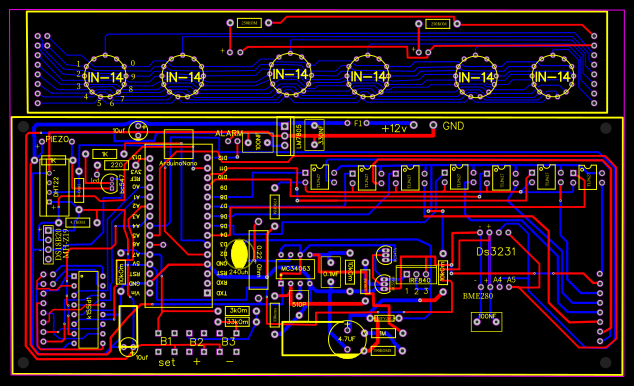 nixie_clock_pcb_in14 - EasyEDA open source hardware lab