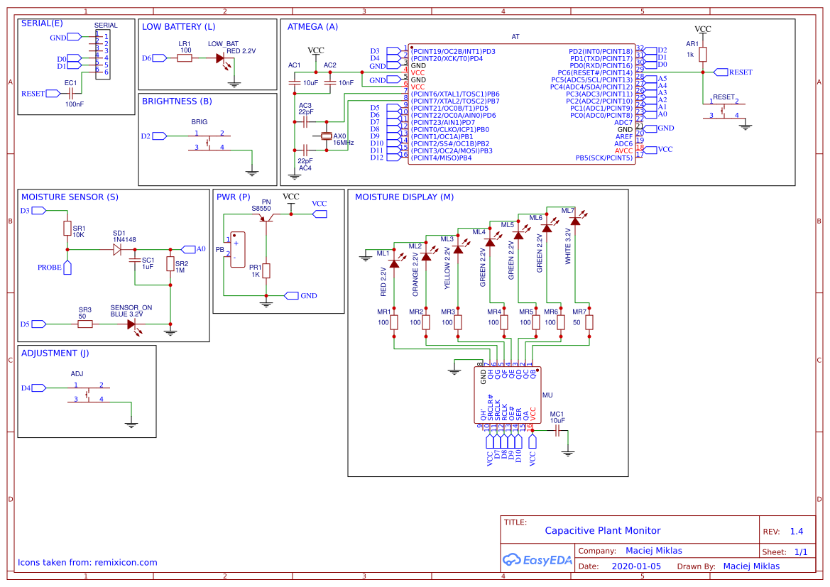 Capacitive Plant Monitor - OSHWLab