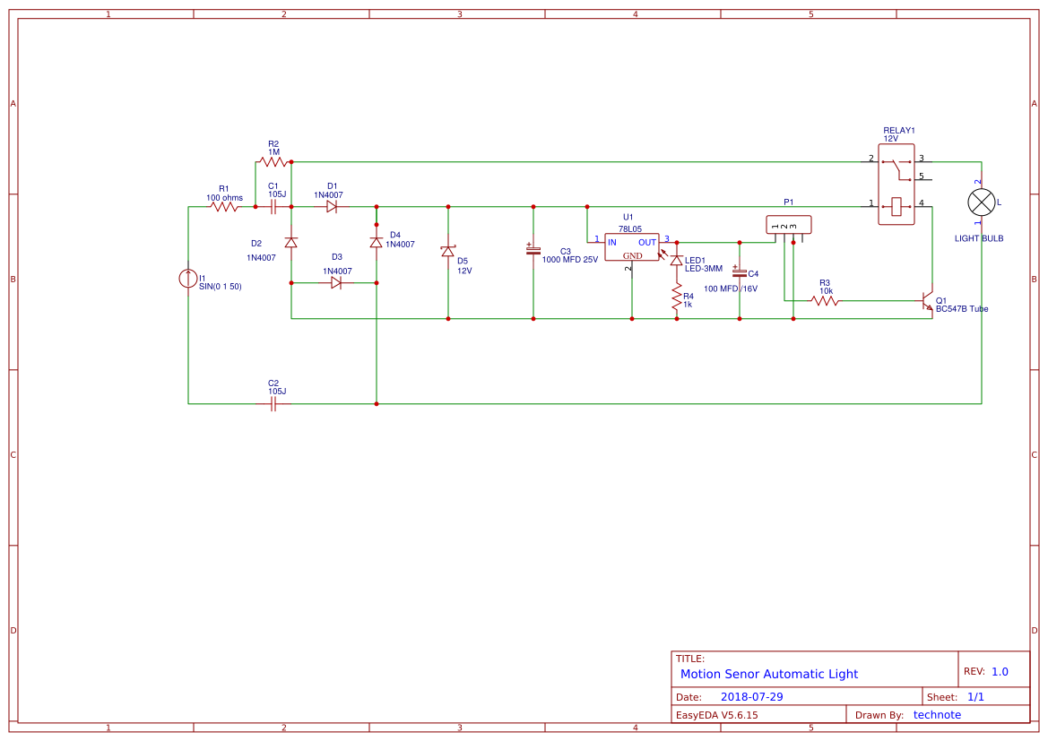 Motion Sensor Alarm - Platform for creating and sharing projects - OSHWLab