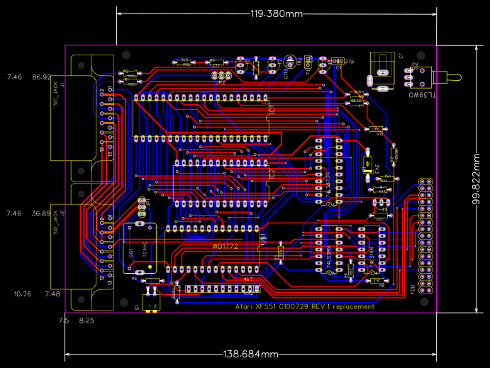 Atari Xf551 - EasyEDA open source hardware lab