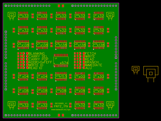 Homemade CPU Decoder - EasyEDA open source hardware lab