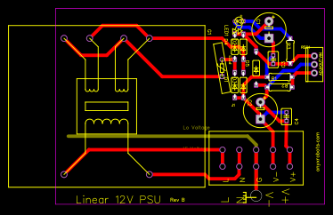 Linear PSU 12V RevB - EasyEDA open source hardware lab