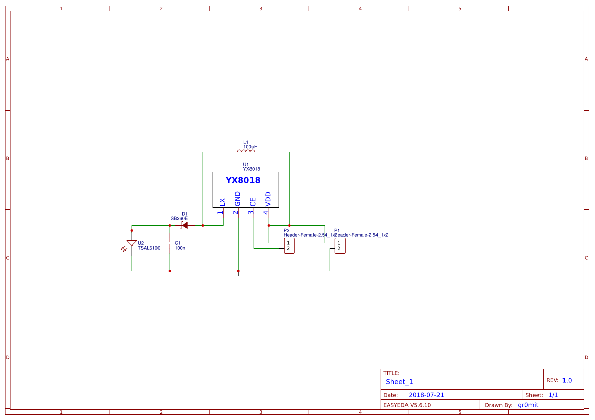 Yx8018 Solar Circuit Schematic