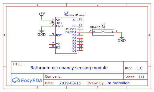 Toilet occupancy monitor - OSHWLab