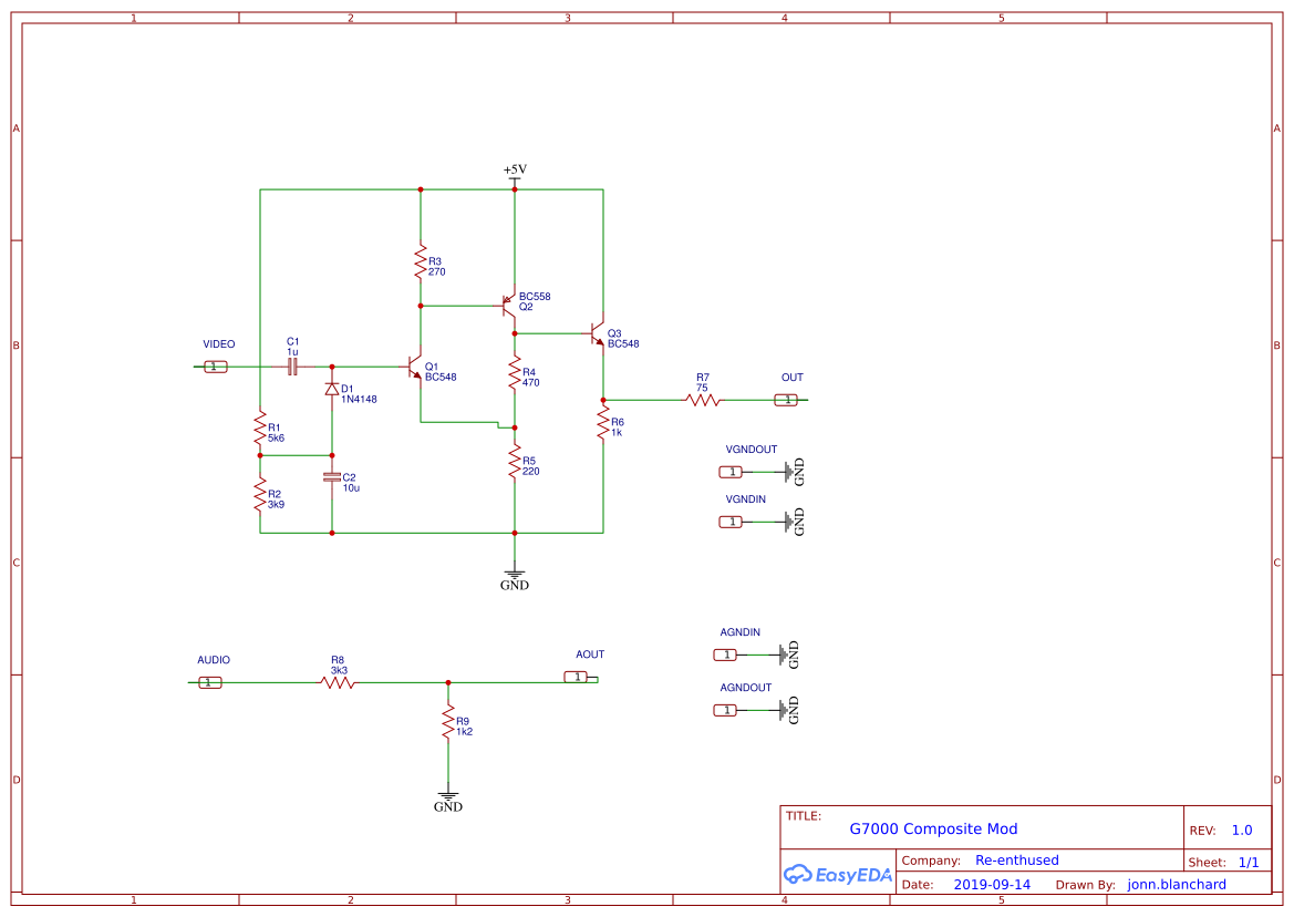 G7000 Composite Mod - EasyEDA open source hardware lab
