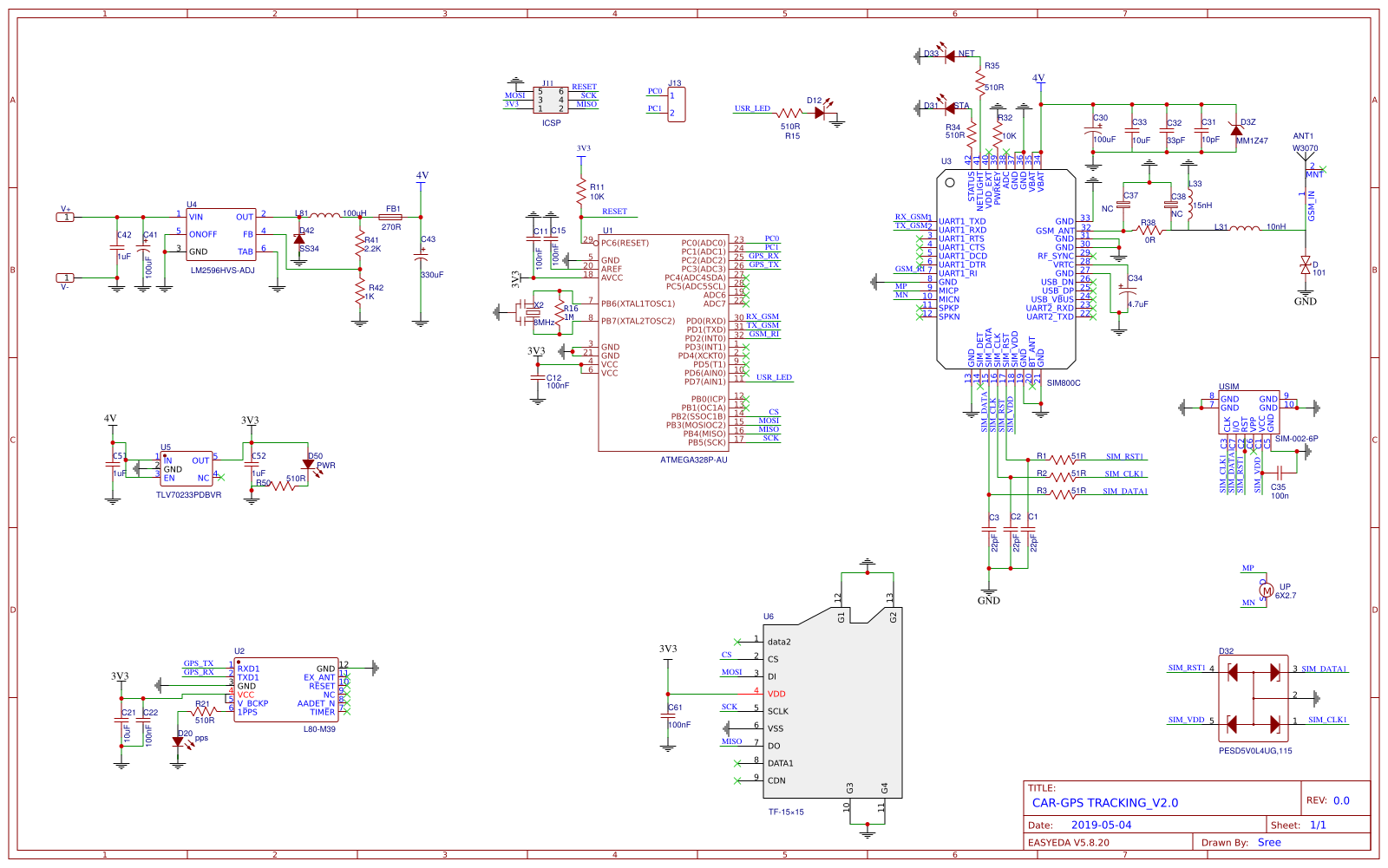 Track_D1a - EasyEDA open source hardware lab