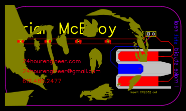 Business Card, Simple Color Changing - OSHWLab