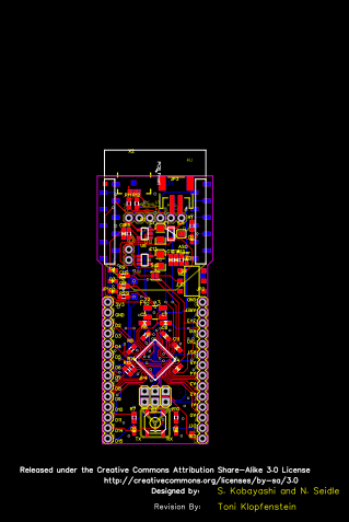 Fio v3 - ATmega32U4 (Open hardware) - OSHWLab
