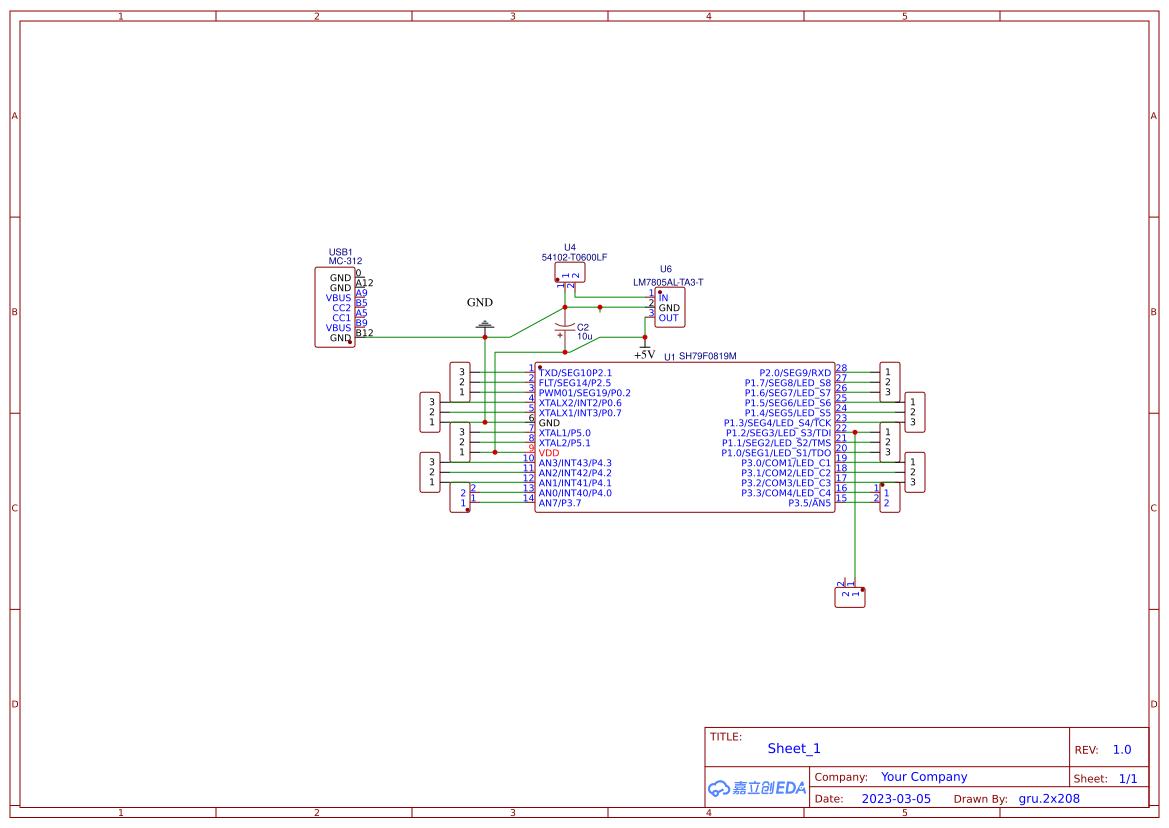 a mc/mp based on a SH79F0819M - Platform for creating and sharing projects - OSHWLab